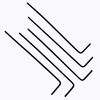 0.050" Size Hex Key Allen Wrench Set of 5 - High Torque L-Key ...